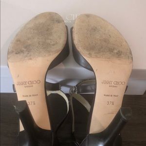 Jimmy Choo | Shoes | Jimmy Choo Python Strappy Leather Sandals | Poshmark